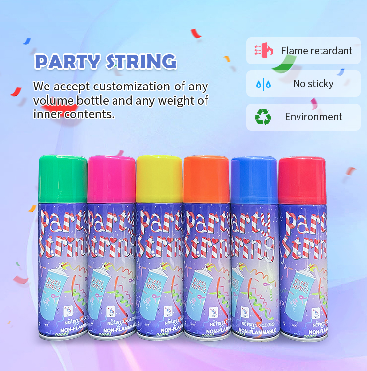 News - Wedding Celebration Non toxic Colorful Silly String Spray